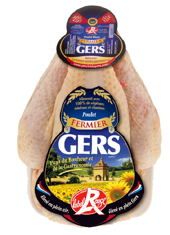 Poulet fermier blanc Label Rouge - Poulet du Gers